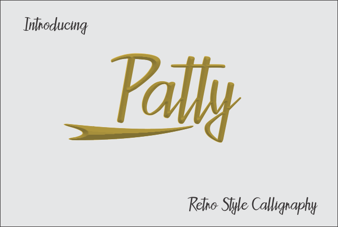 Patty Script Font Free - Dafont Free