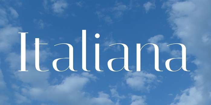 Italiana Font - Dafont Free
