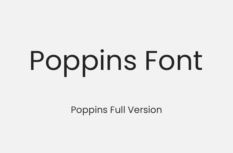 Poppins Font Family - Dafont Free