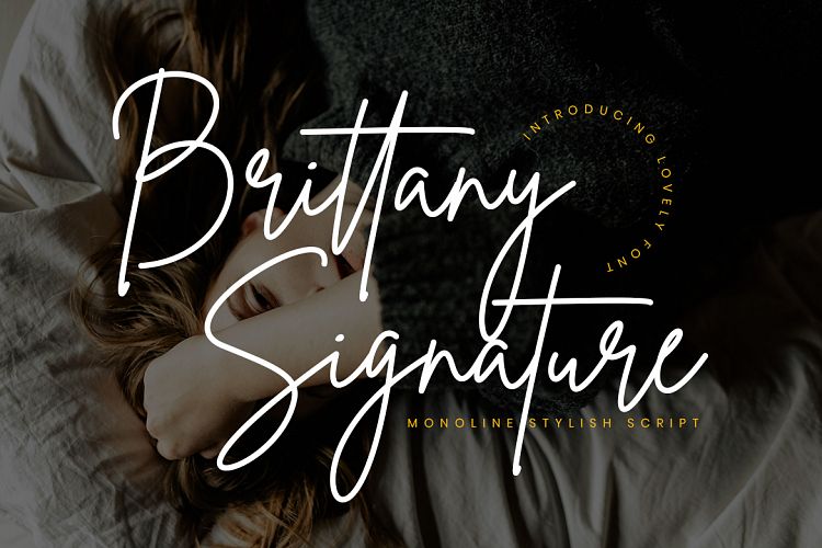 Brittany Signature Font - Dafont Free