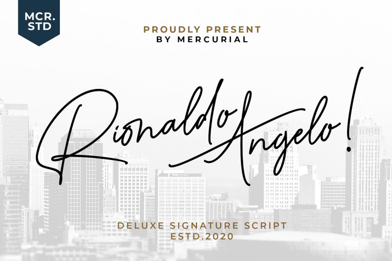Rionaldo Angelo Font - Dafont Free