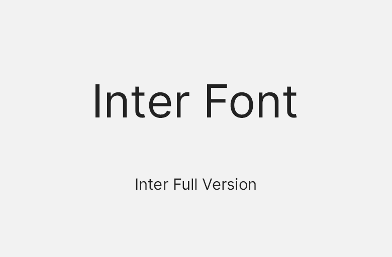 Inter Font Family - Dafont Free